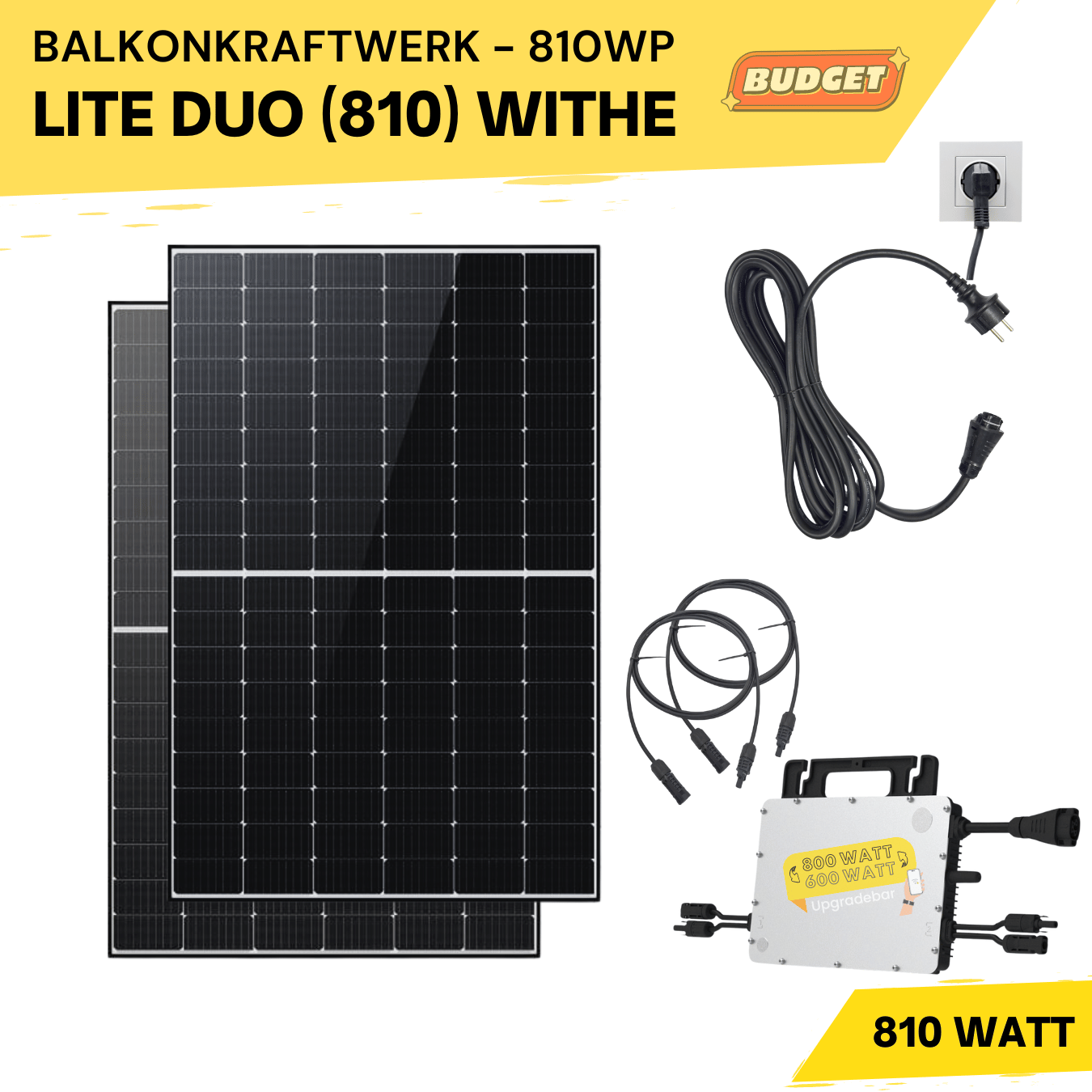 Balkonkraftwerk 800 Watt Komplettset Mit Halterung