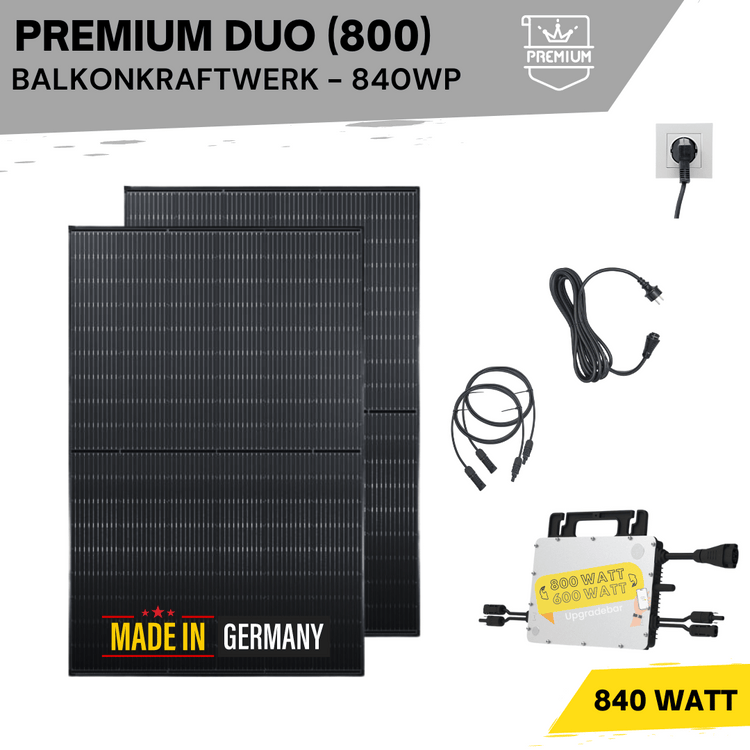 Balkonkraftwerk 800 Watt ⚡ Anstecken, Strom sparen ♻️
